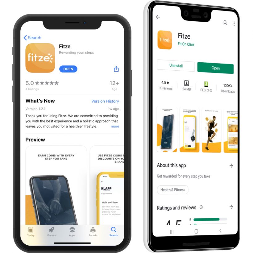 Fitze: Rewarding your Steps